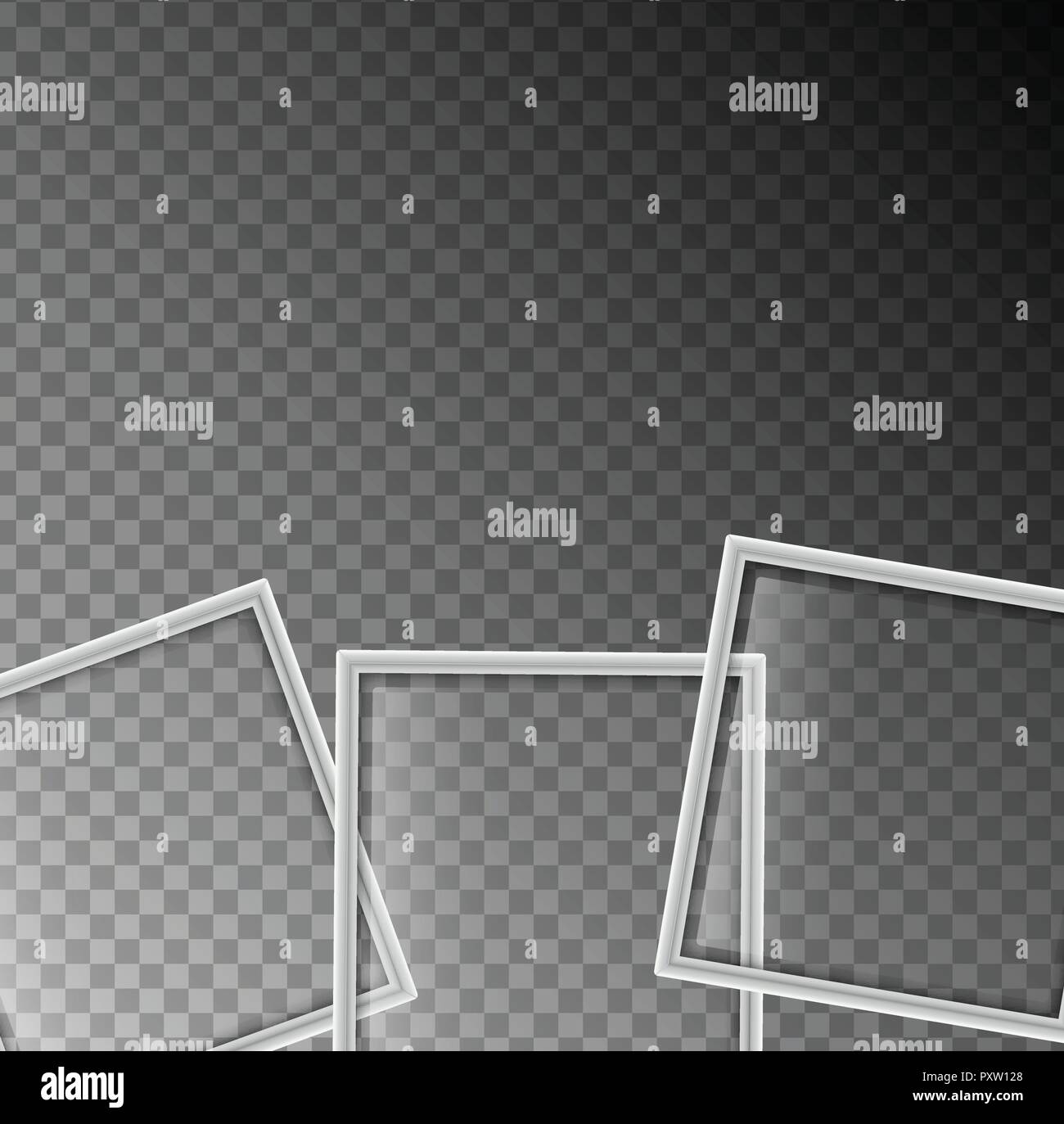 Background template with three white squares illustration Stock Vector ...