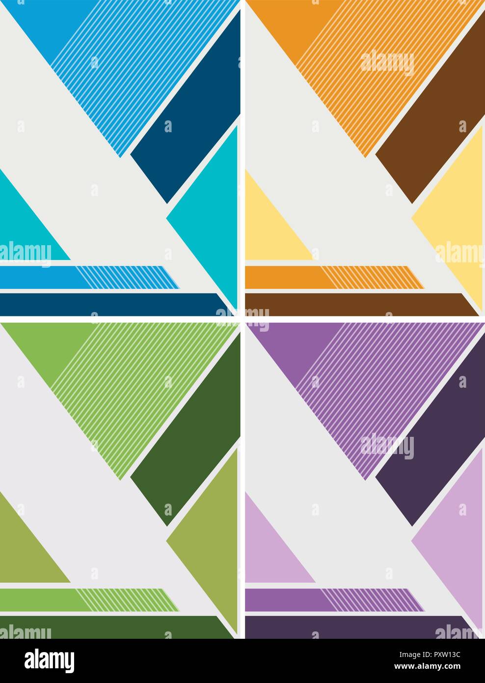 Four background template with four different colors illustration Stock ...