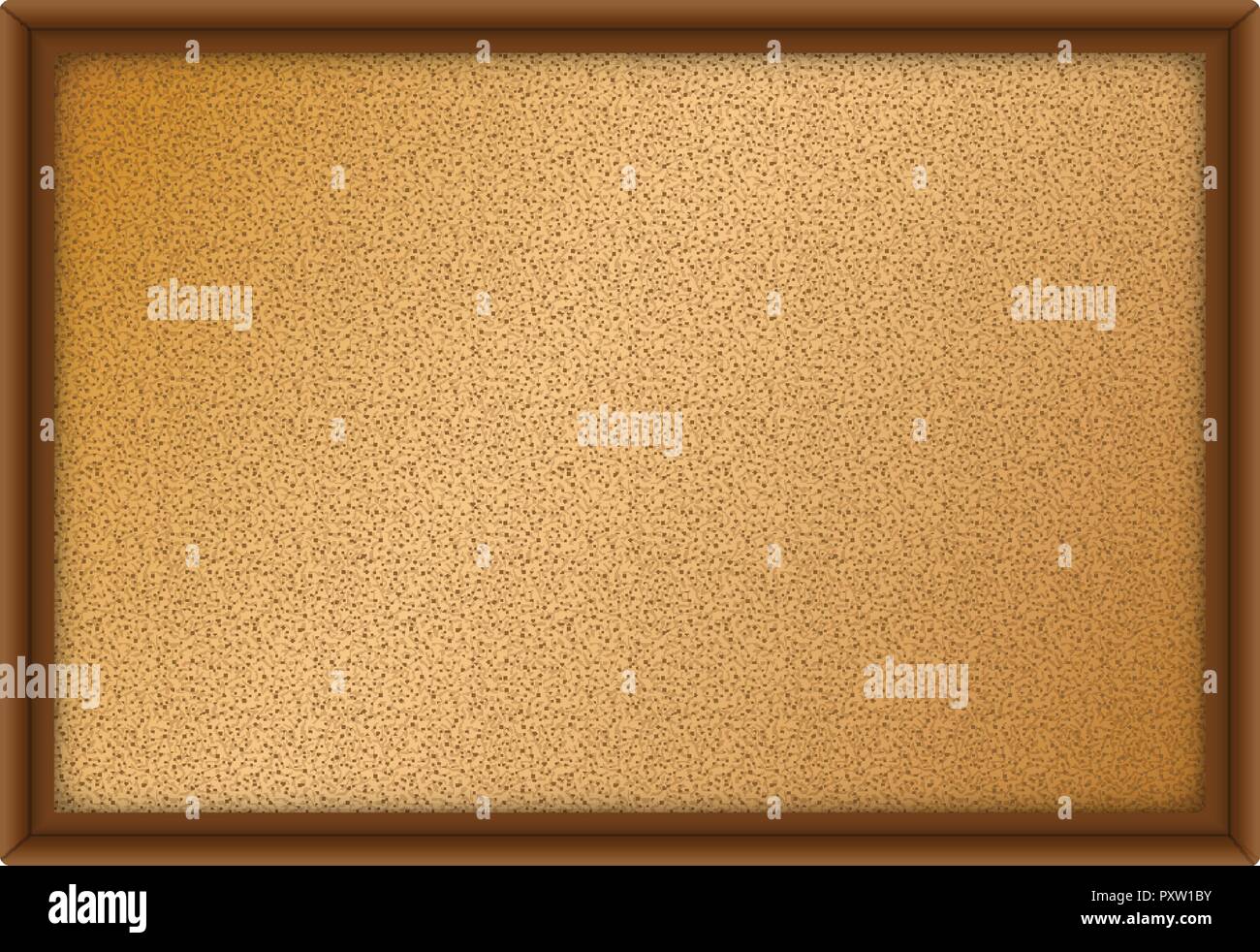 Brown board with wooden frame illustration Stock Vector Image & Art - Alamy