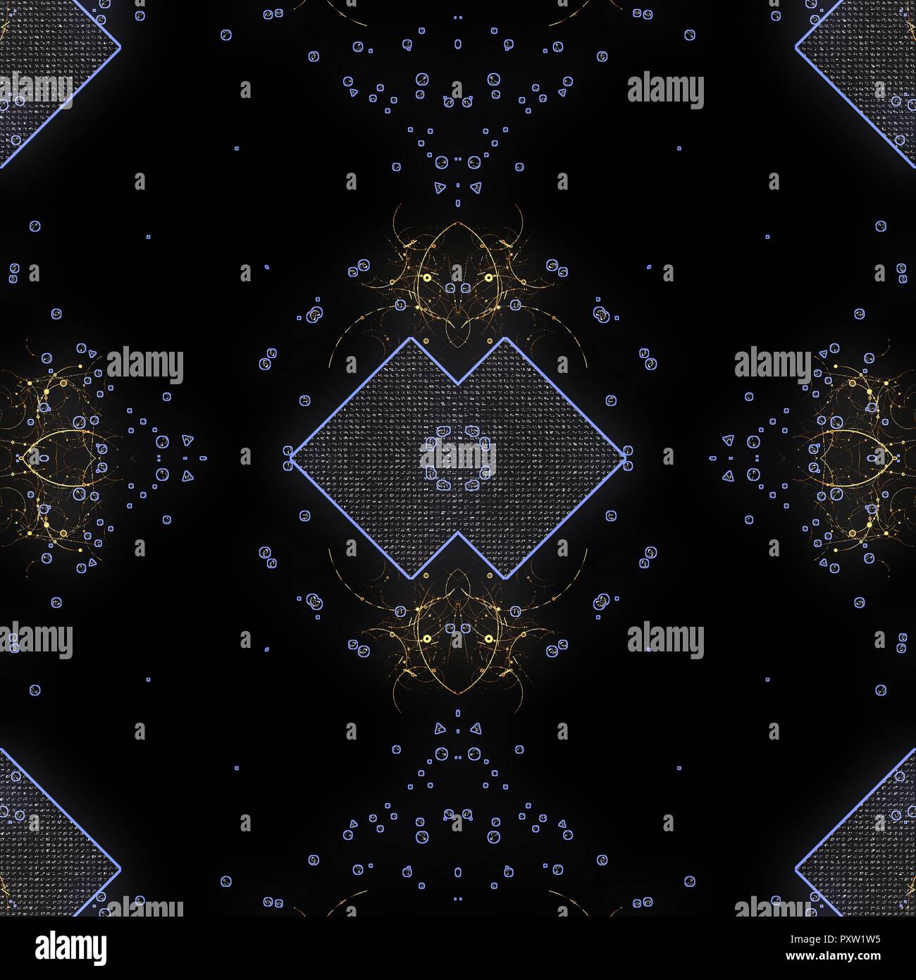 A colorful and vivid image with abstract Sacred Geometry. A psychedelic ...