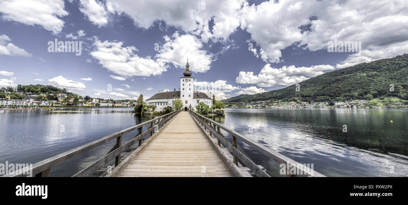 Orth Castle in Lake Traunsee, Austria Stock Photo - Alamy