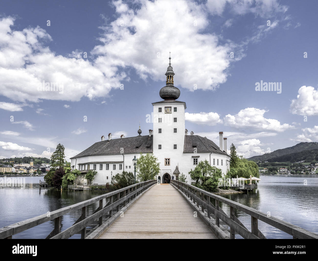 Orth Castle in Lake Traunsee, Austria Stock Photo - Alamy
