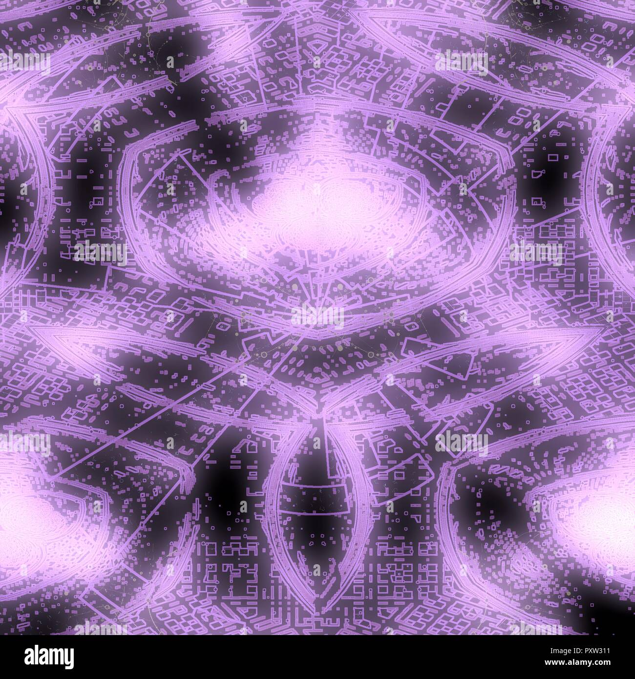 A colorful and vivid image with abstract Sacred Geometry. A psychedelic ...