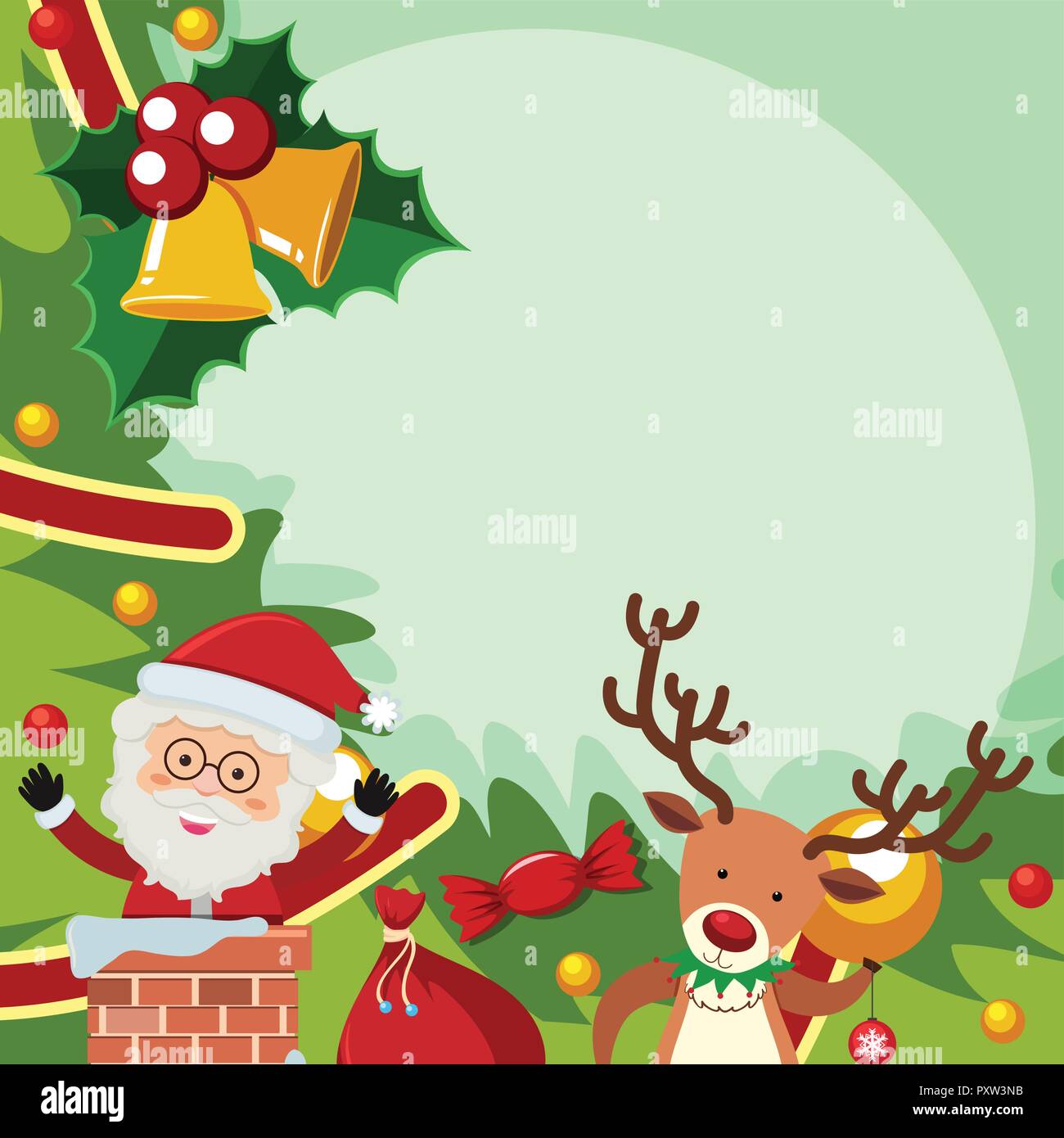 Santa Claus Border Clip Art