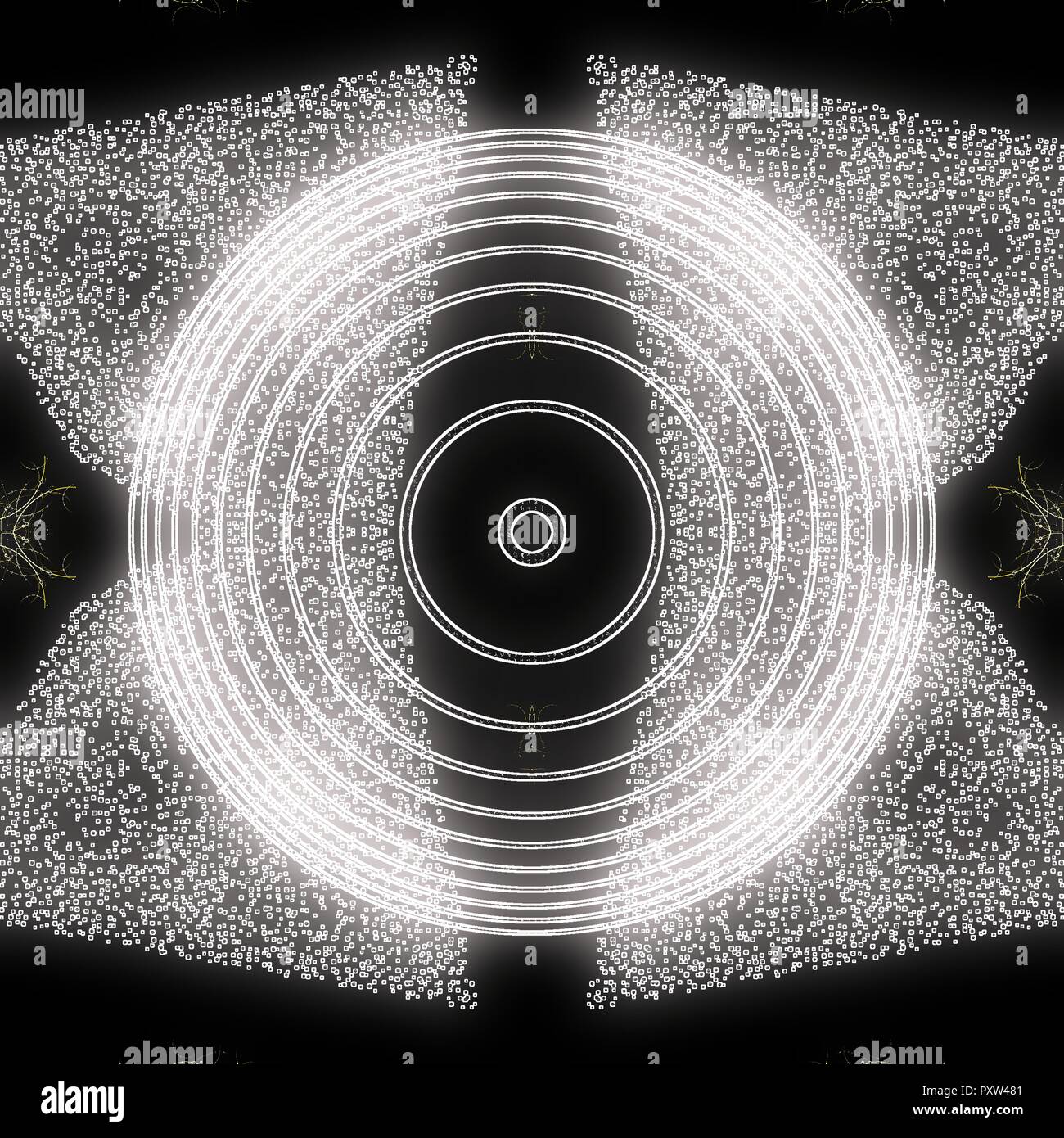 A colorful and vivid image with abstract Sacred Geometry. A psychedelic ...