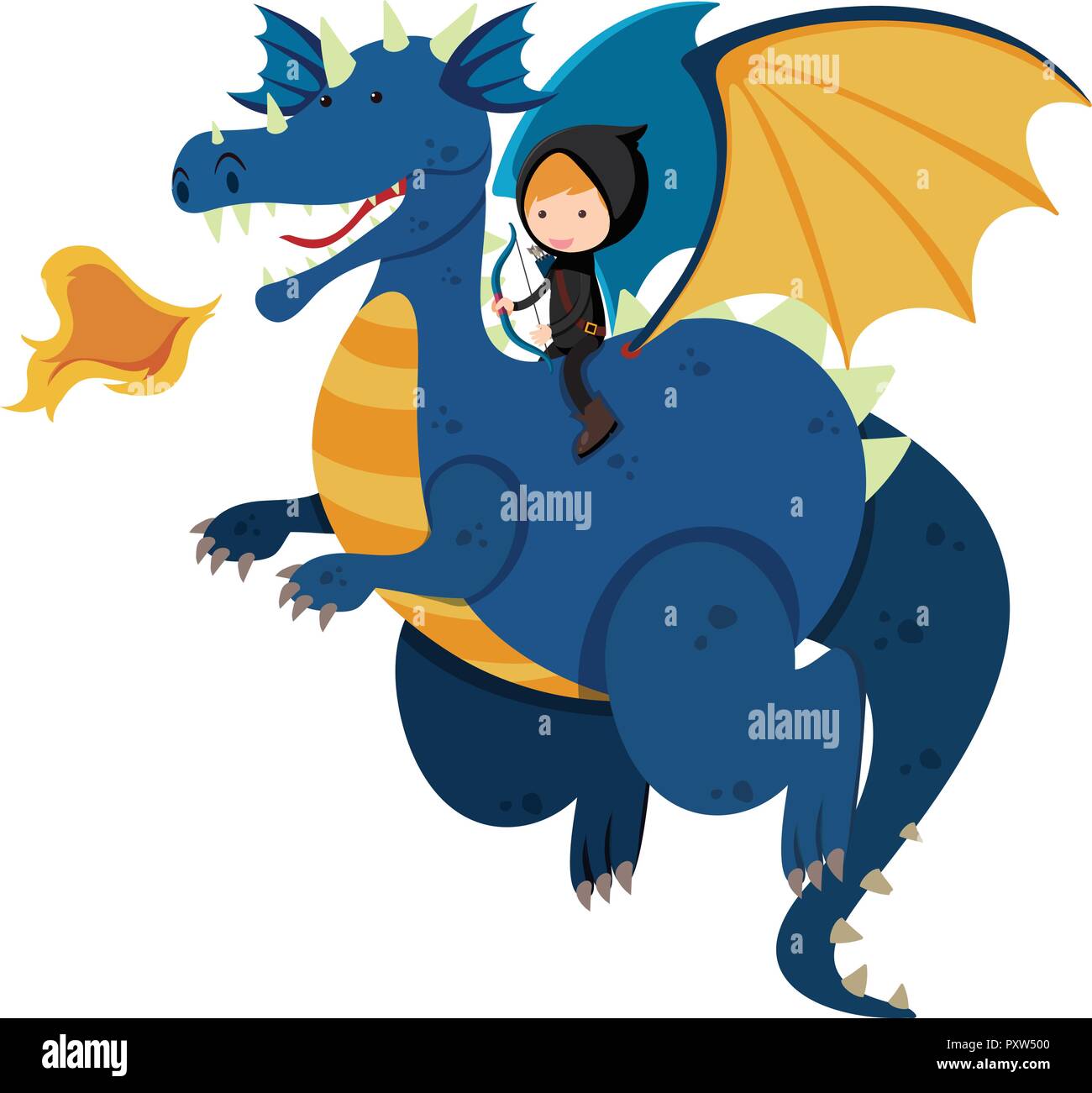 Dragon bow Stock Vector Images - Alamy