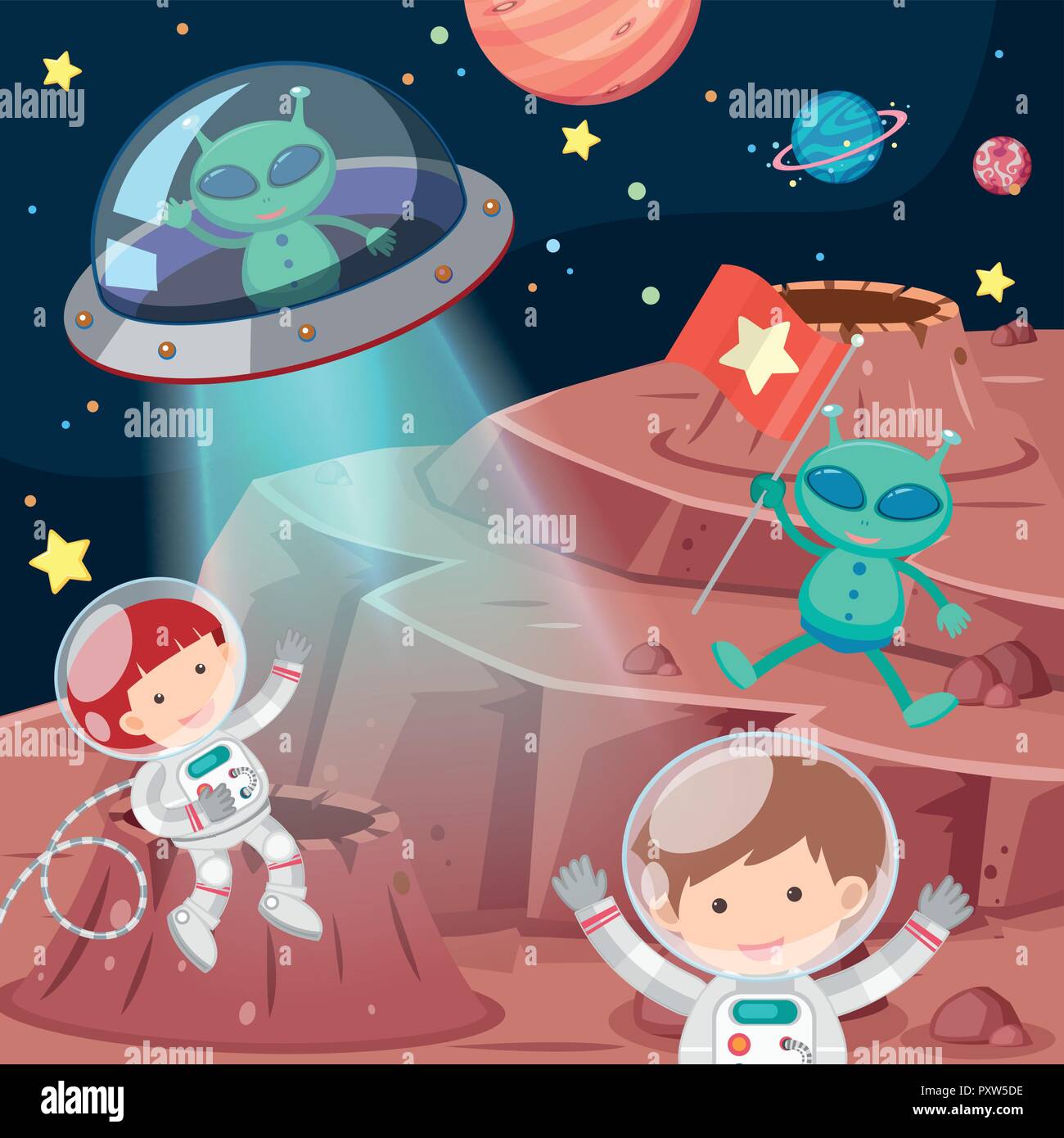 Exploring outdoor Stock Vector Images - Alamy