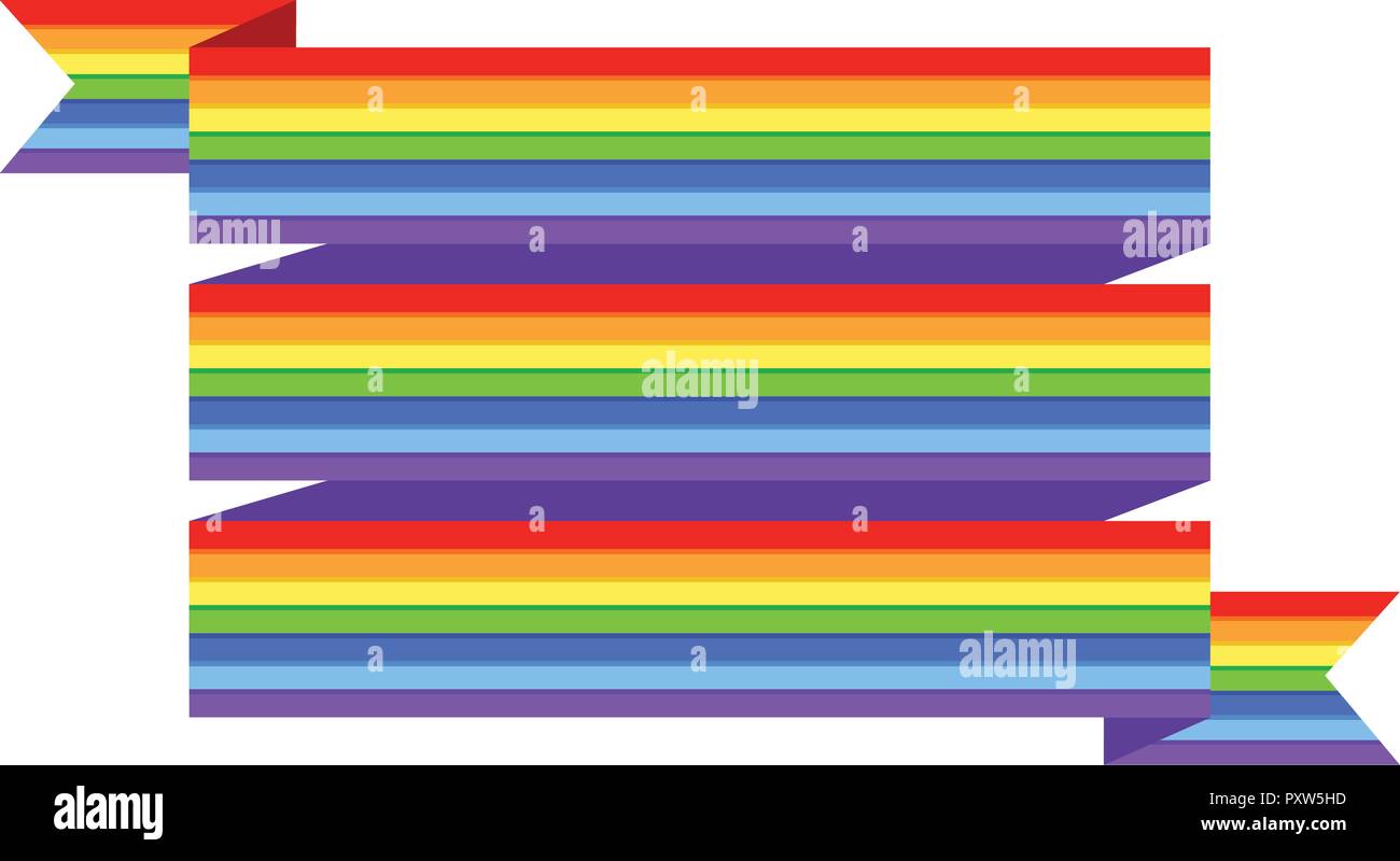 Background template with rainbow ribbon illustration Stock Vector Image ...