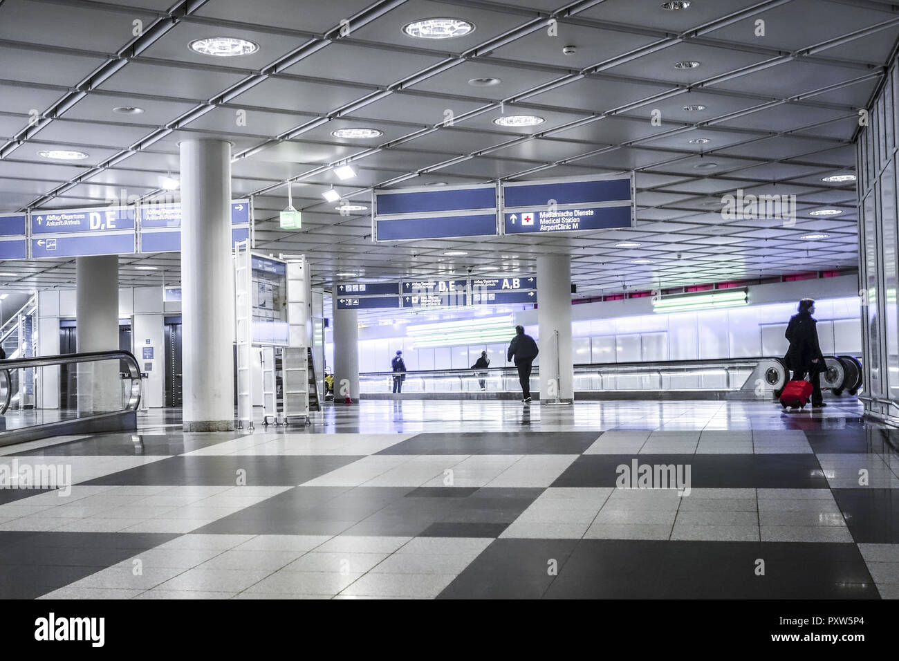 Terminal 1, Flughafen MUC 2, München, Bayern, Deutschland, Europa Stock ...