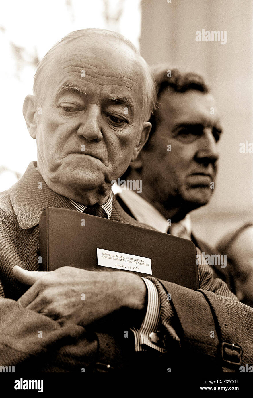 Hubert H Humphrey, former Vice President of the United Stated, with ...