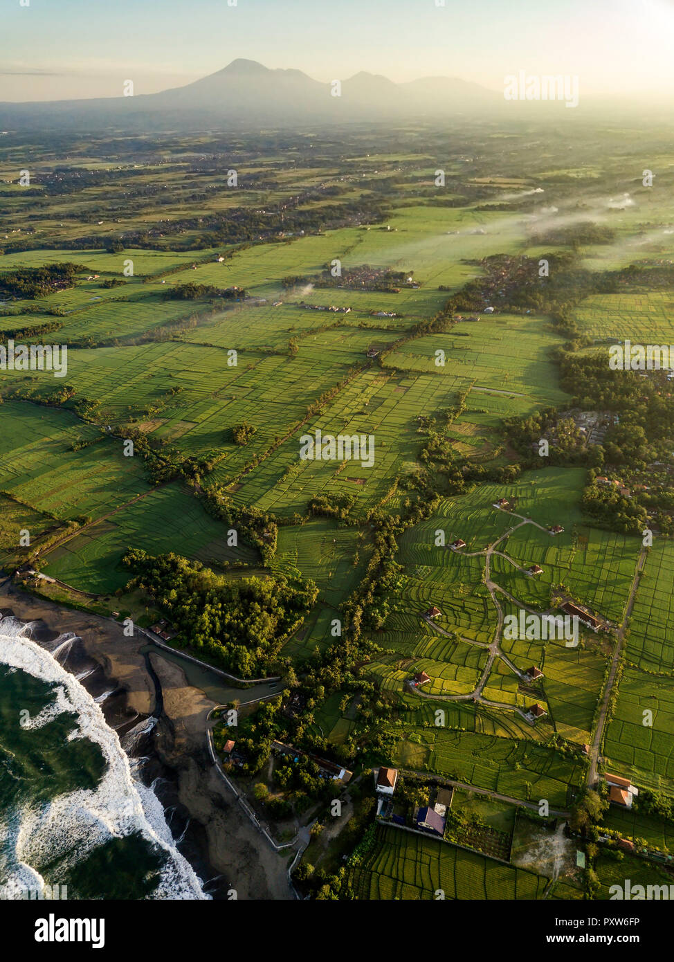 Indonesia, Bali, Kedungu, Aerial view of Kedungu Beach Stock Photo - Alamy