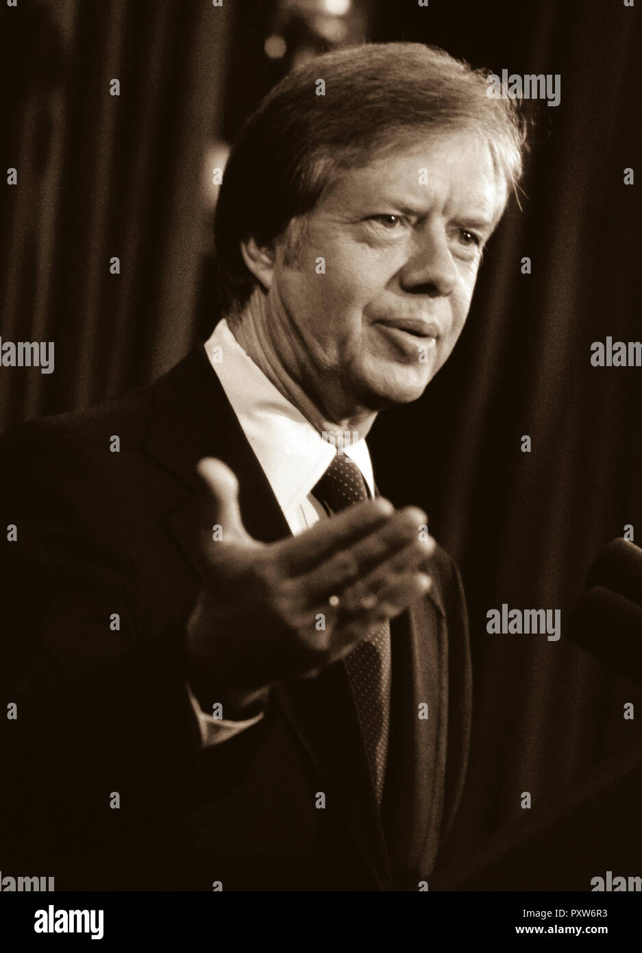 President Jimmy Carter speaks during a presidential press conference in ...