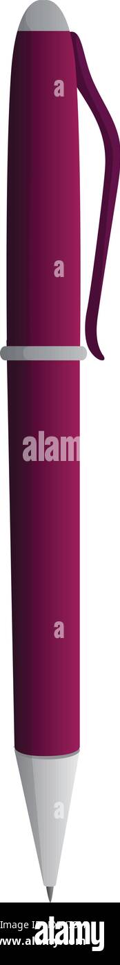 Pen with purple cover illustration Stock Vector Image & Art - Alamy