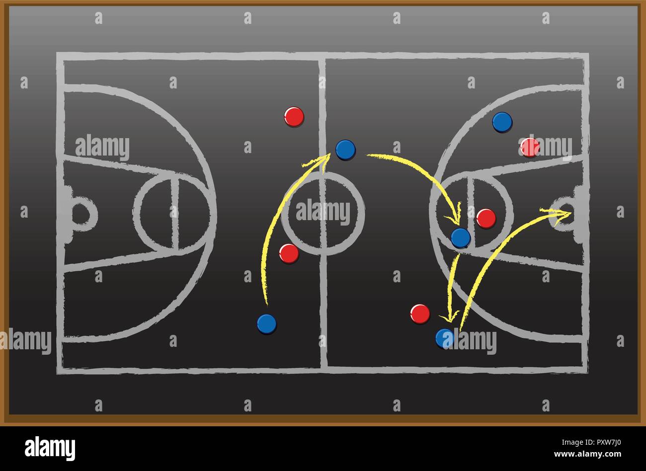 Game plan on black board illustration Stock Vector Image & Art - Alamy