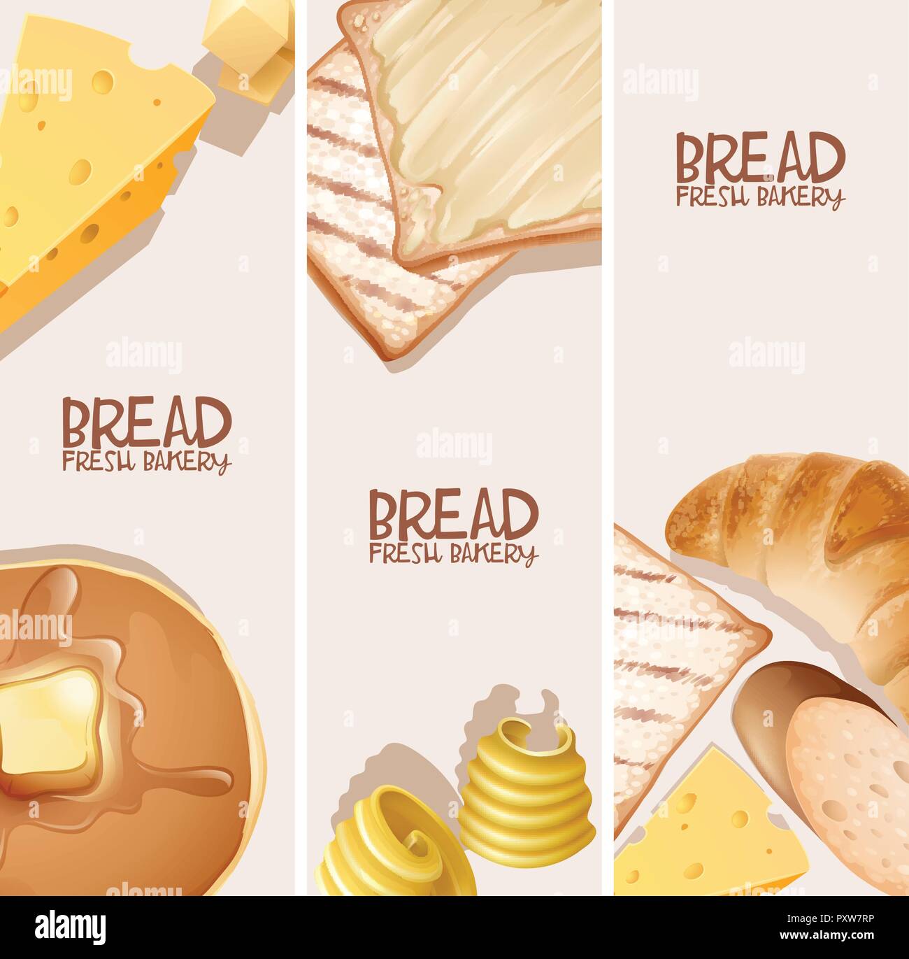 Bakery background Stock Vector Images - Alamy