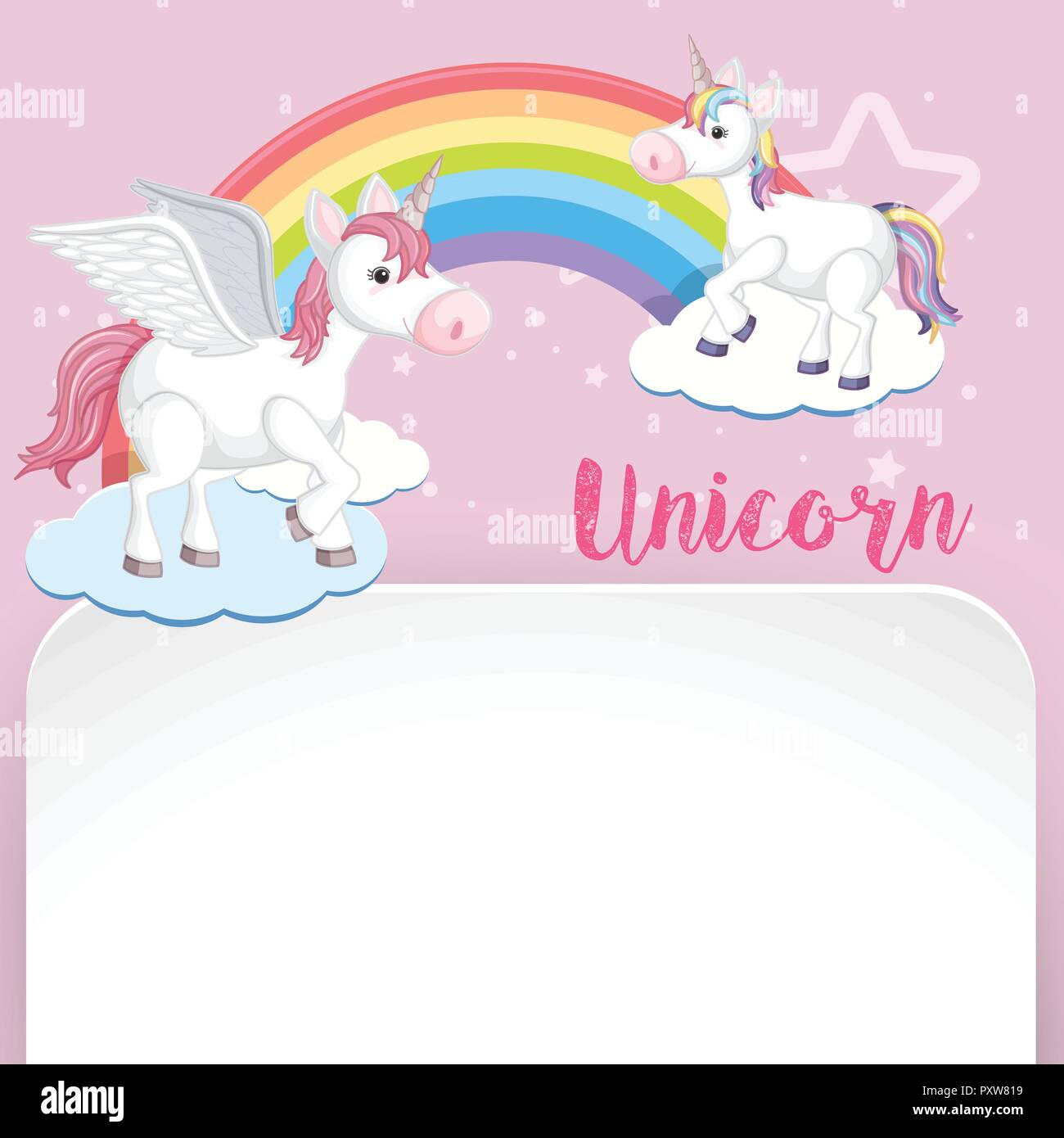 Unicorns illustration hi-res stock photography and images - Alamy