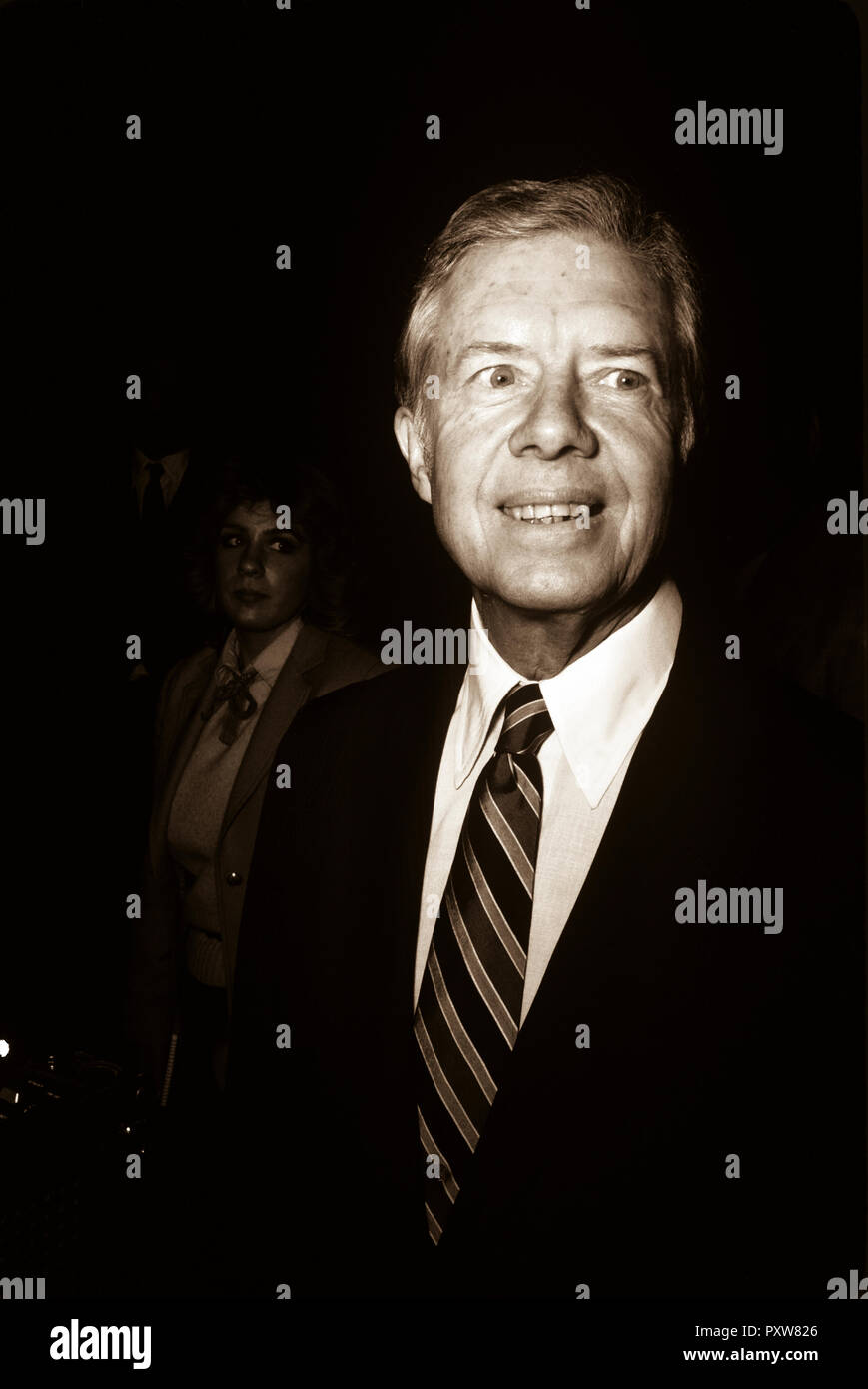 Presidential candidate Jimmy Carter on the eve of his 1976 Iowa primary ...