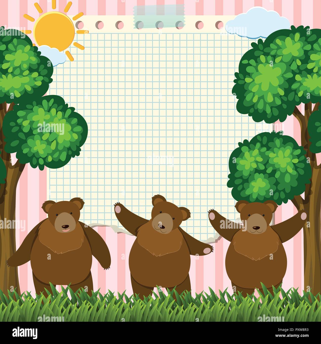 Three Bears Illustration High Resolution Stock Photography and Images ...