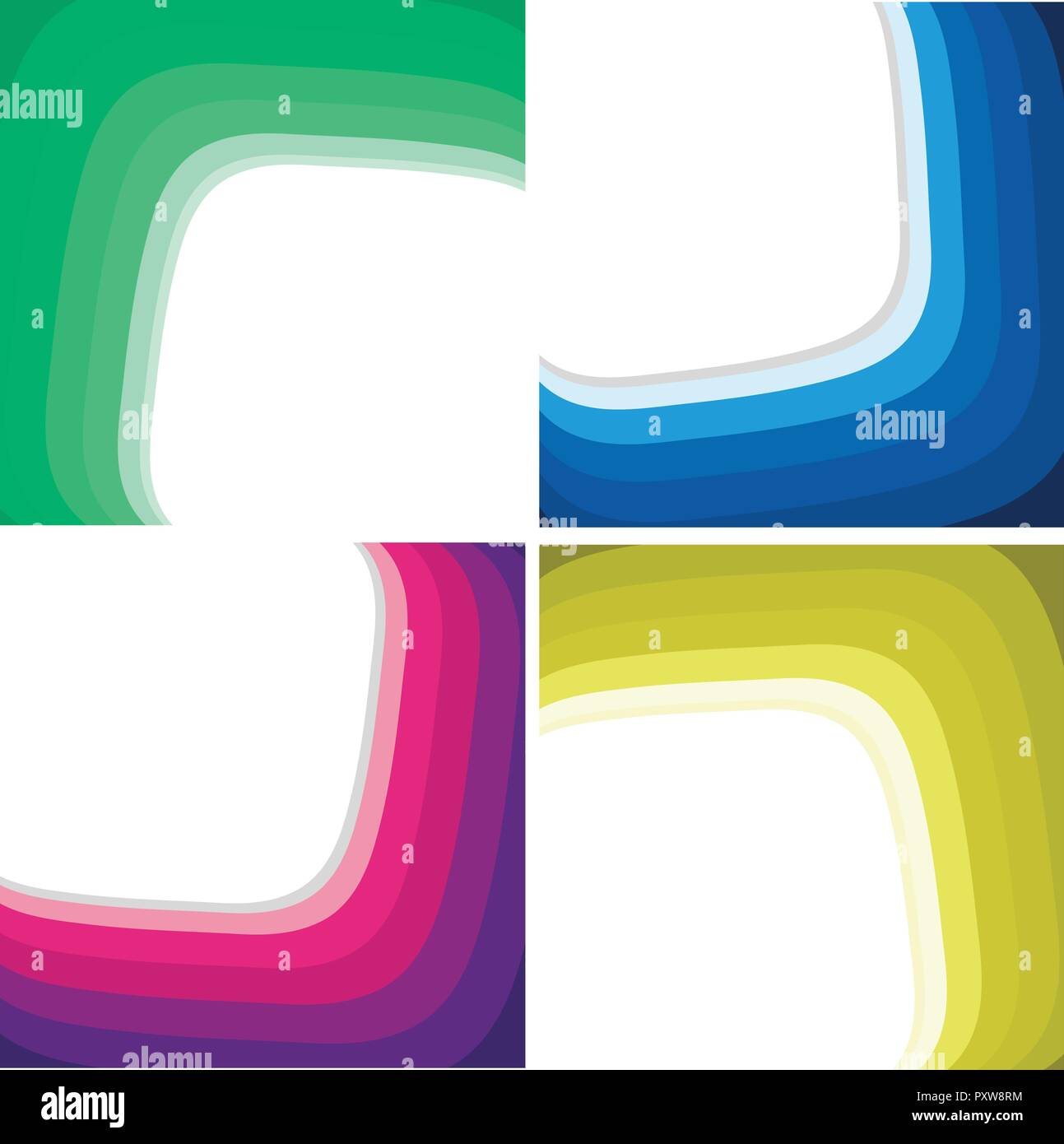 Four background template in different colors illustration Stock Vector ...