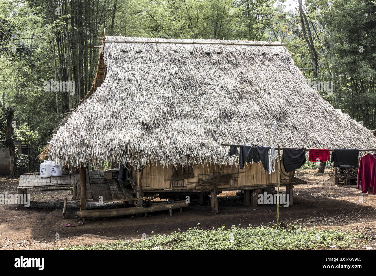 Northern Thailand, Hill Tribes Village Stock Photo - Alamy