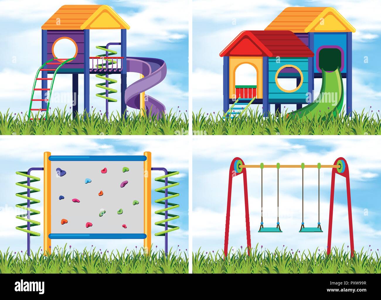 Garden playhouse Stock Vector Images - Alamy