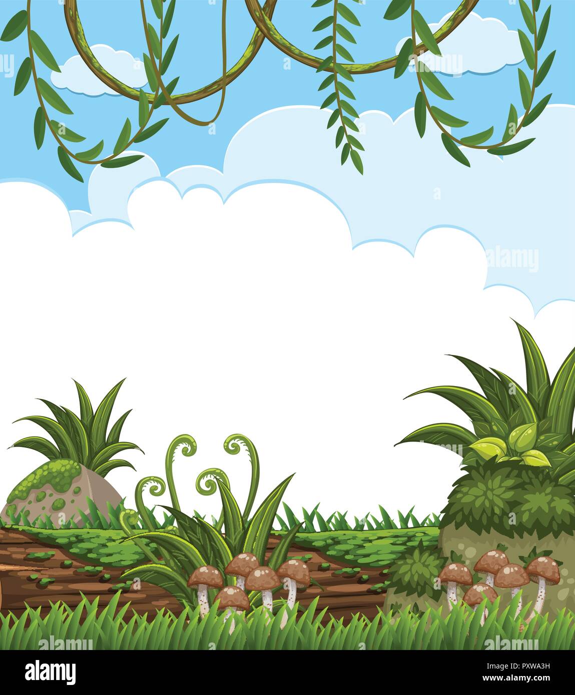Jungle template Stock Vector Images - Alamy