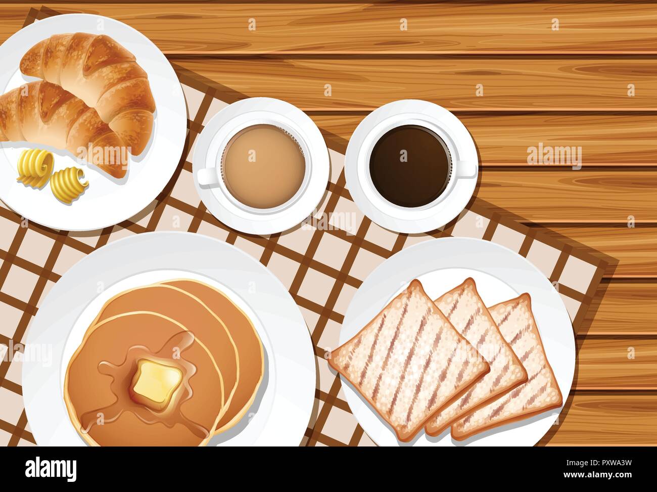 Croissant wall Stock Vector Images - Alamy