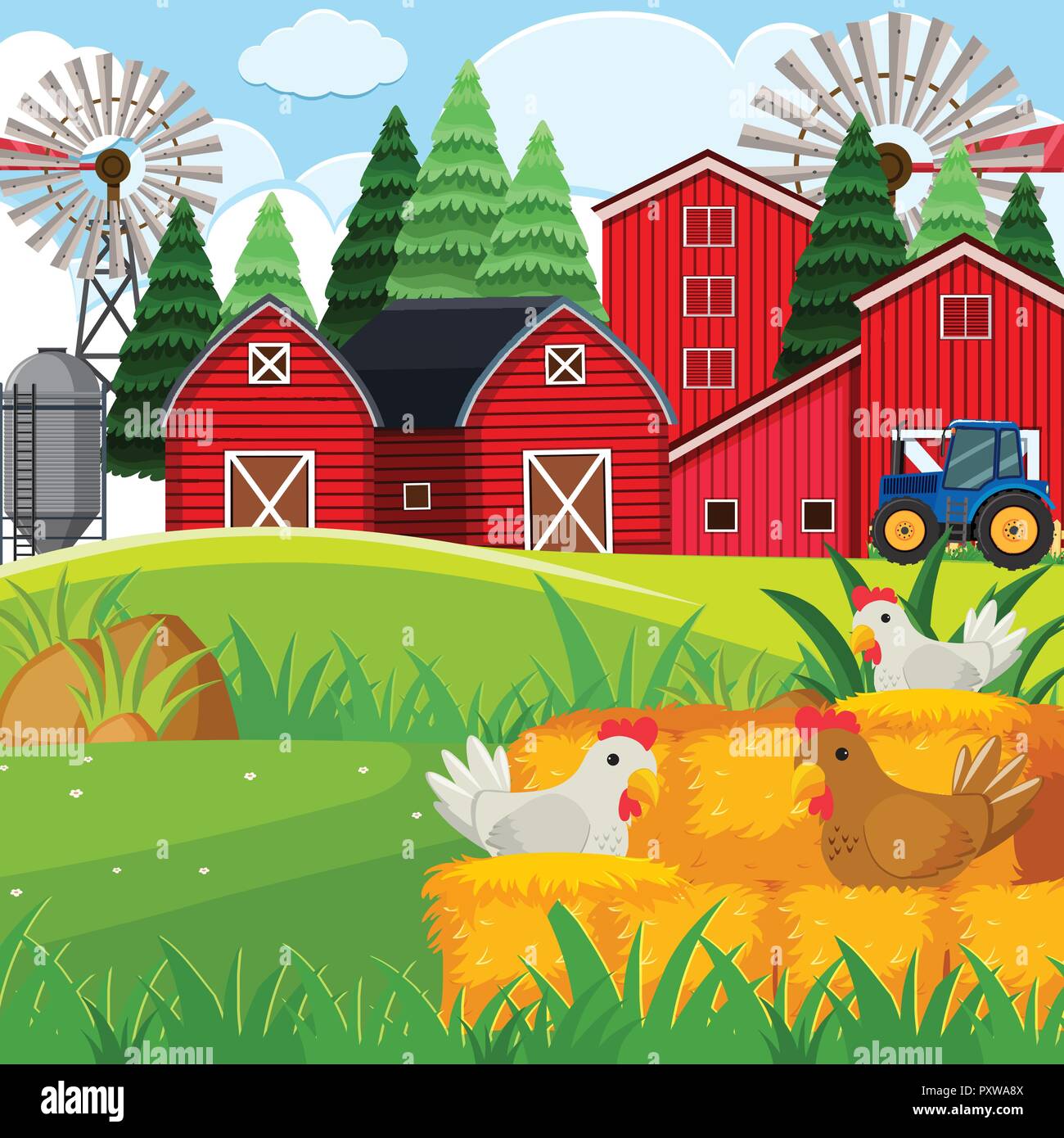 Farming Background Clipart