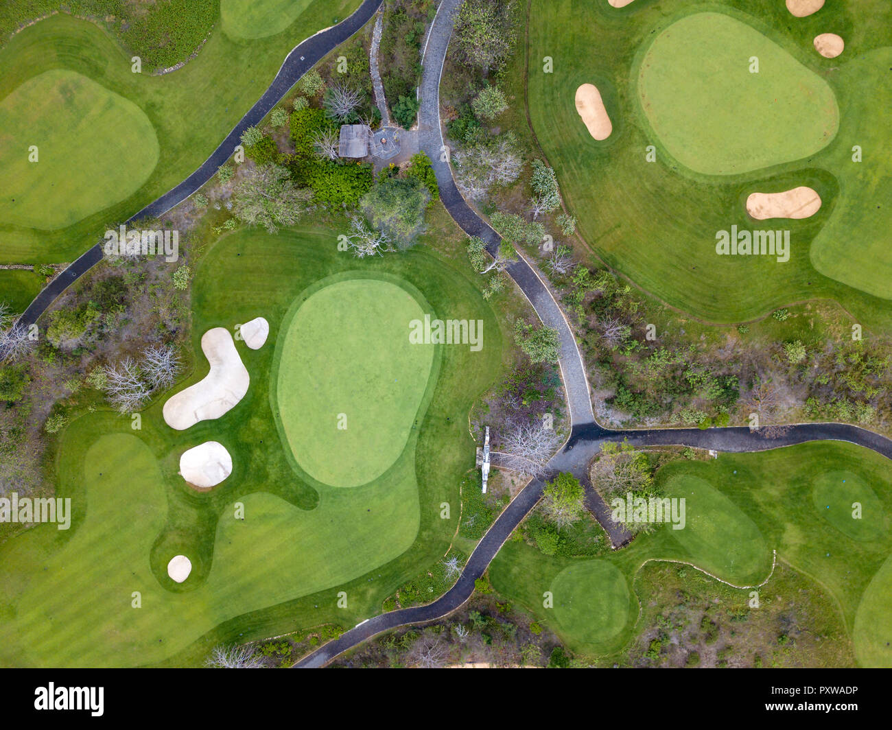 Aerial photography of golf courses hi-res stock photography and images ...