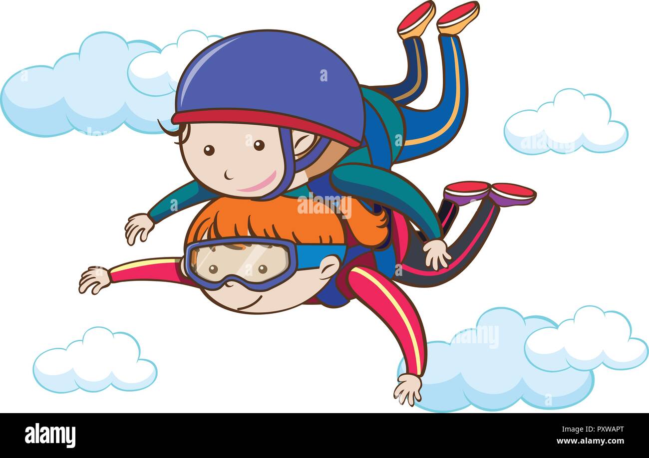Skydiving flight clipart hi-res stock photography and images - Alamy