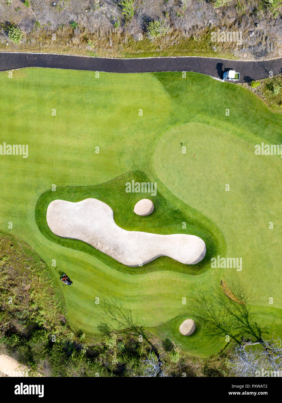 Indonesia, Bali, Aerial view of golf course Stock Photo - Alamy
