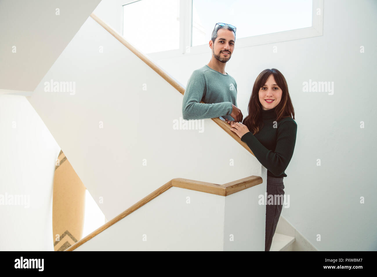 Business person stand stairs hi-res stock photography and images - Alamy