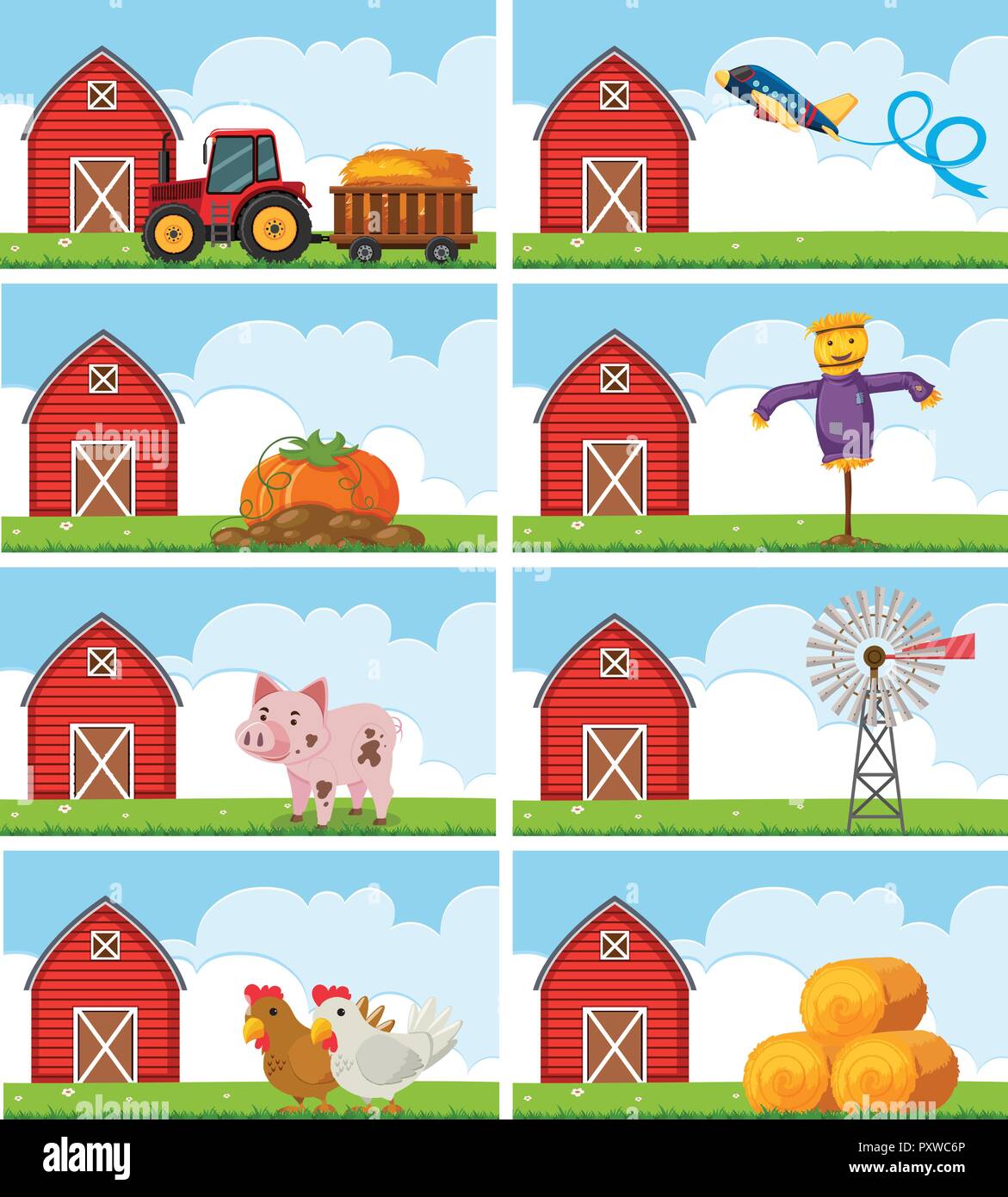 Things field Stock Vector Images - Alamy