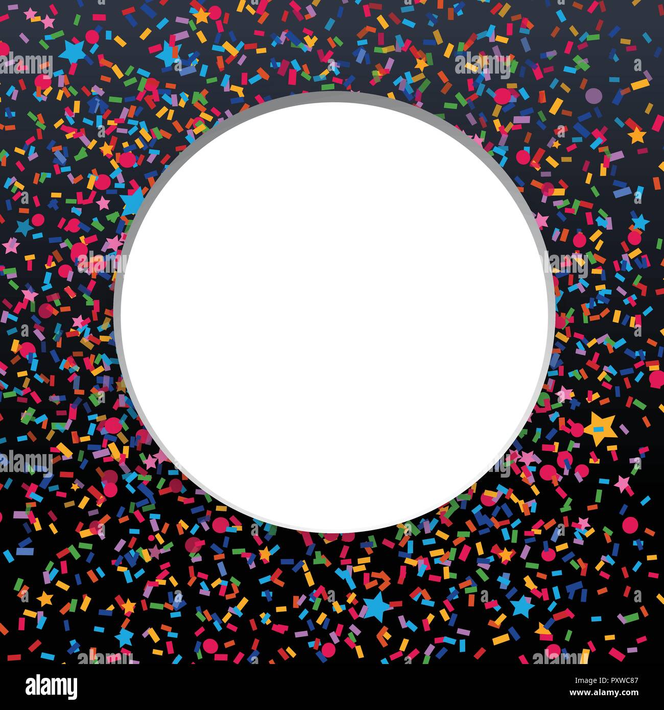 Border template with colorful papers illustration Stock Vector Image ...