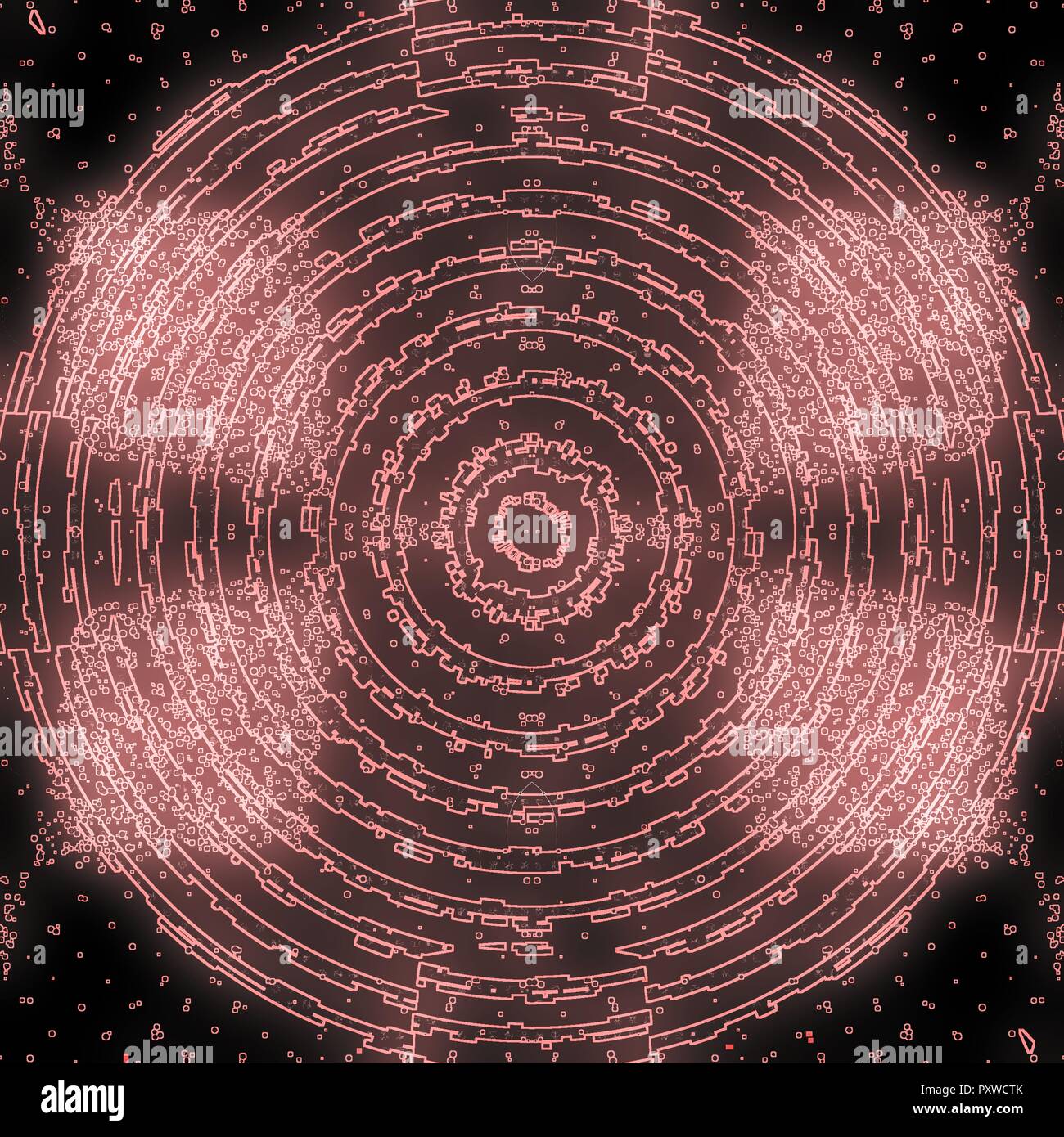 A colorful and vivid image with abstract Sacred Geometry. A psychedelic ...