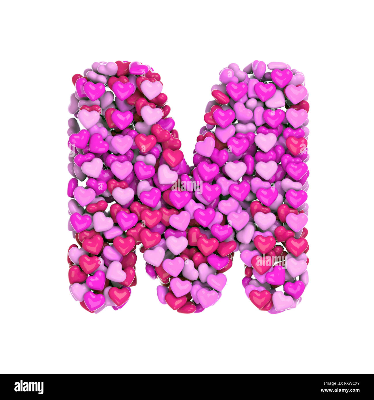 Alphabet M And N In Heart