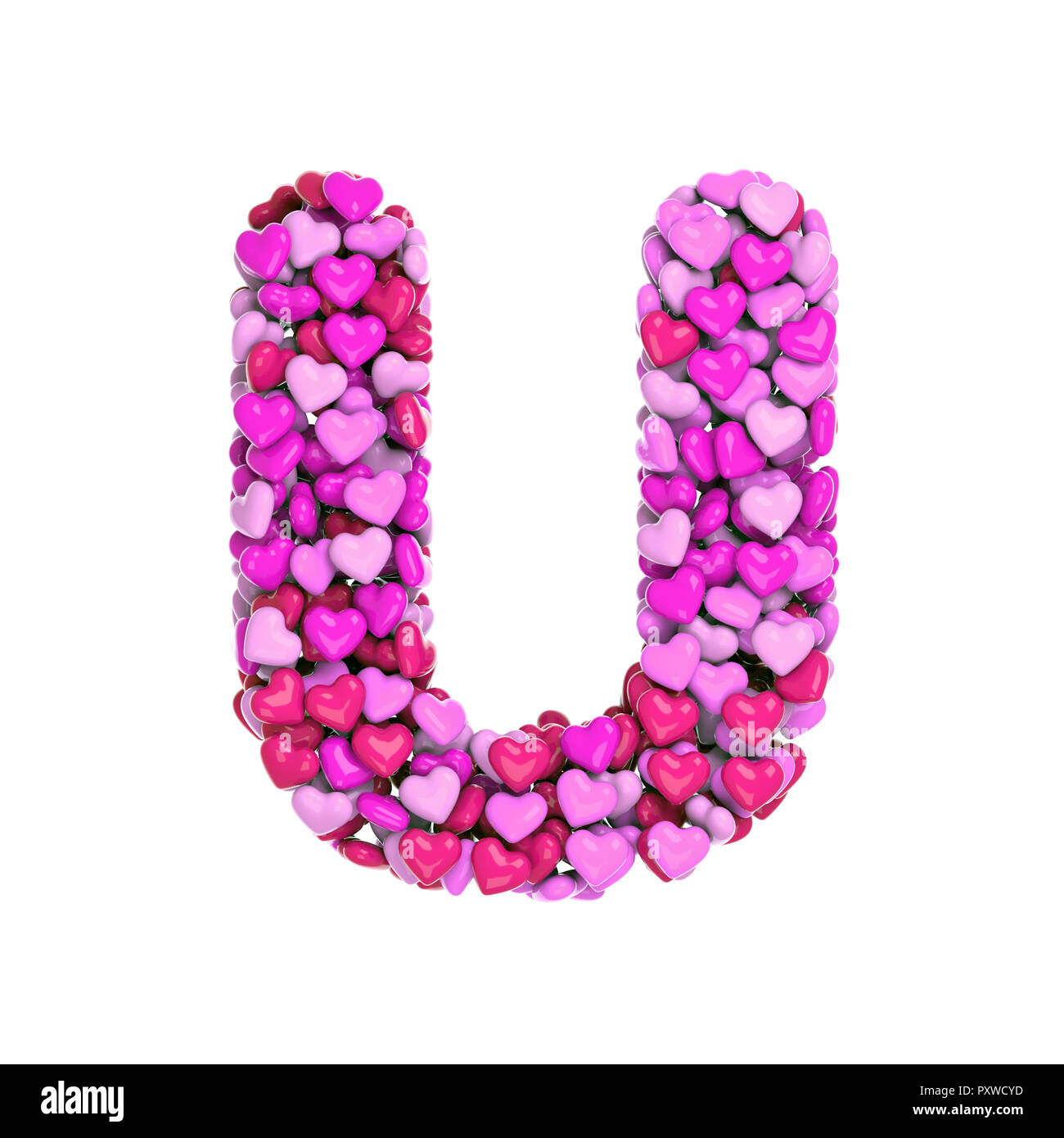 The Letter U In Pink