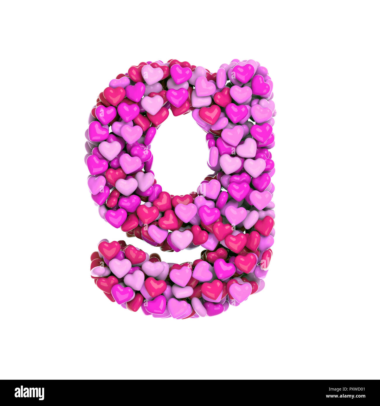 3d Letter Lowercase G