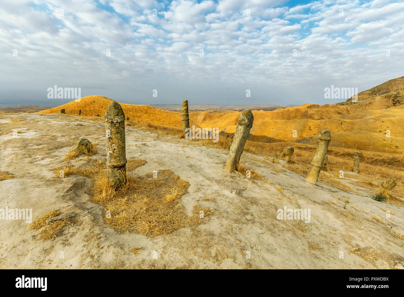 Iran, Golestan Province, Gonbad-e Kavous, Khalid Nabi cemetery Stock ...