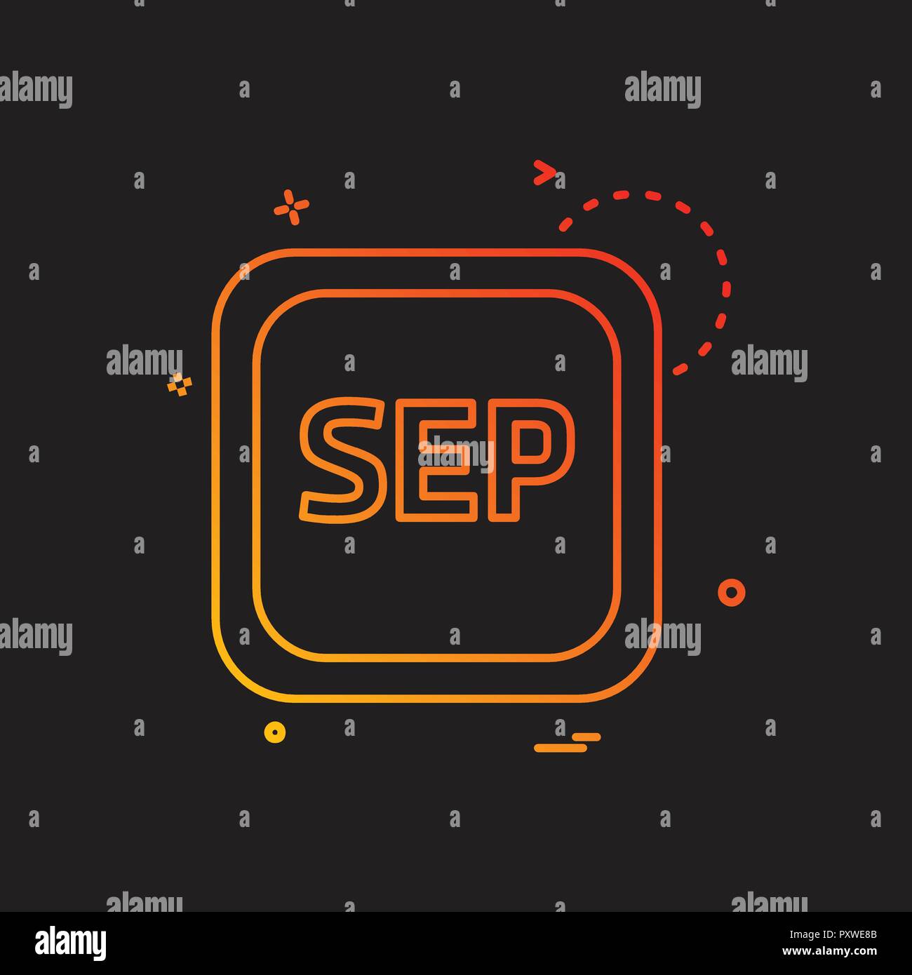 September Calender icon design vector Stock Vector Image & Art - Alamy