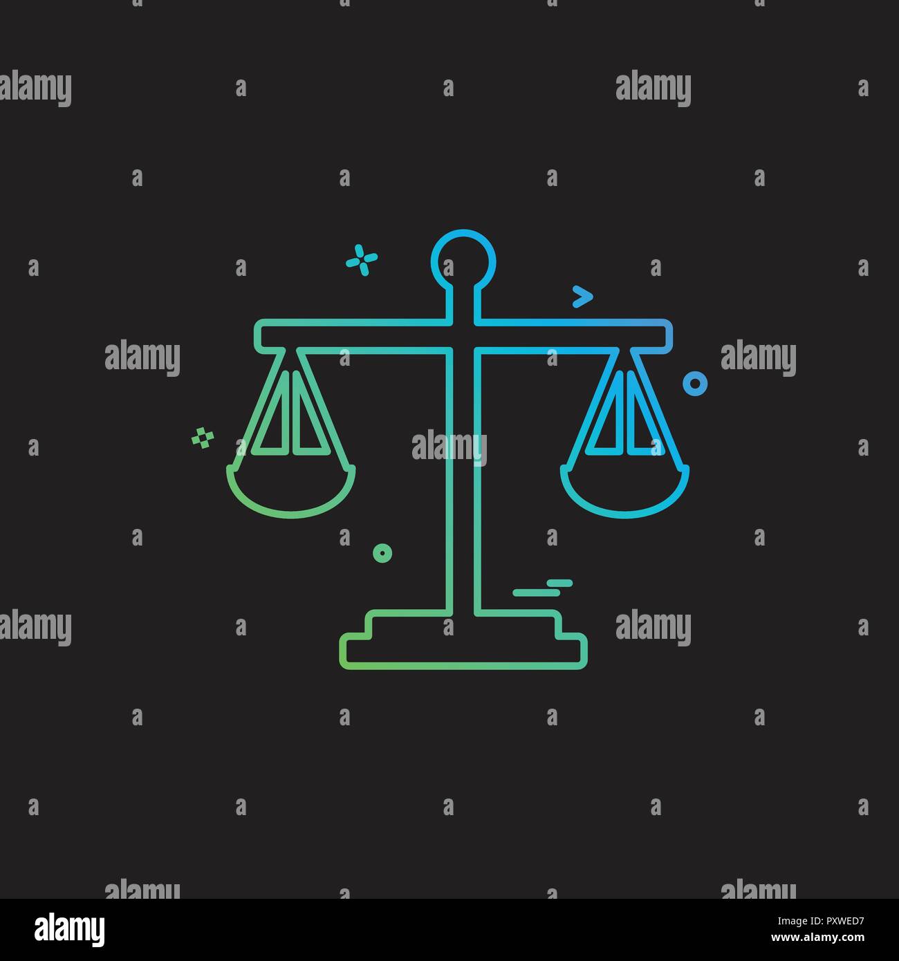 balance risk analysis risk evaluation scale icon vector design Stock ...