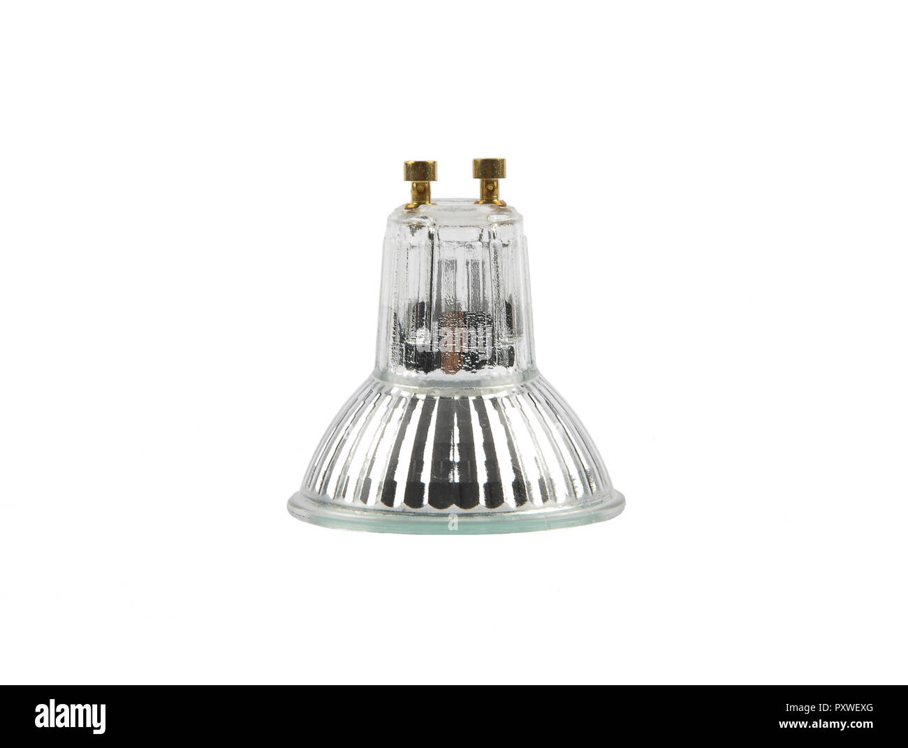 Halogen lamp on white background Stock Photo - Alamy