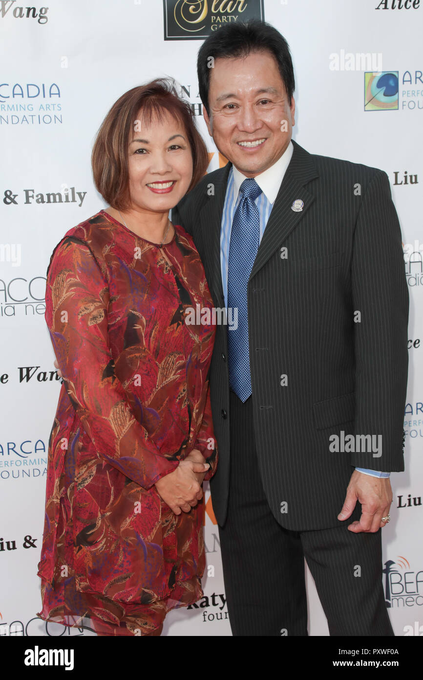 Celebrities attend the Steve Tyrell concert at the Arcadia Performing ...