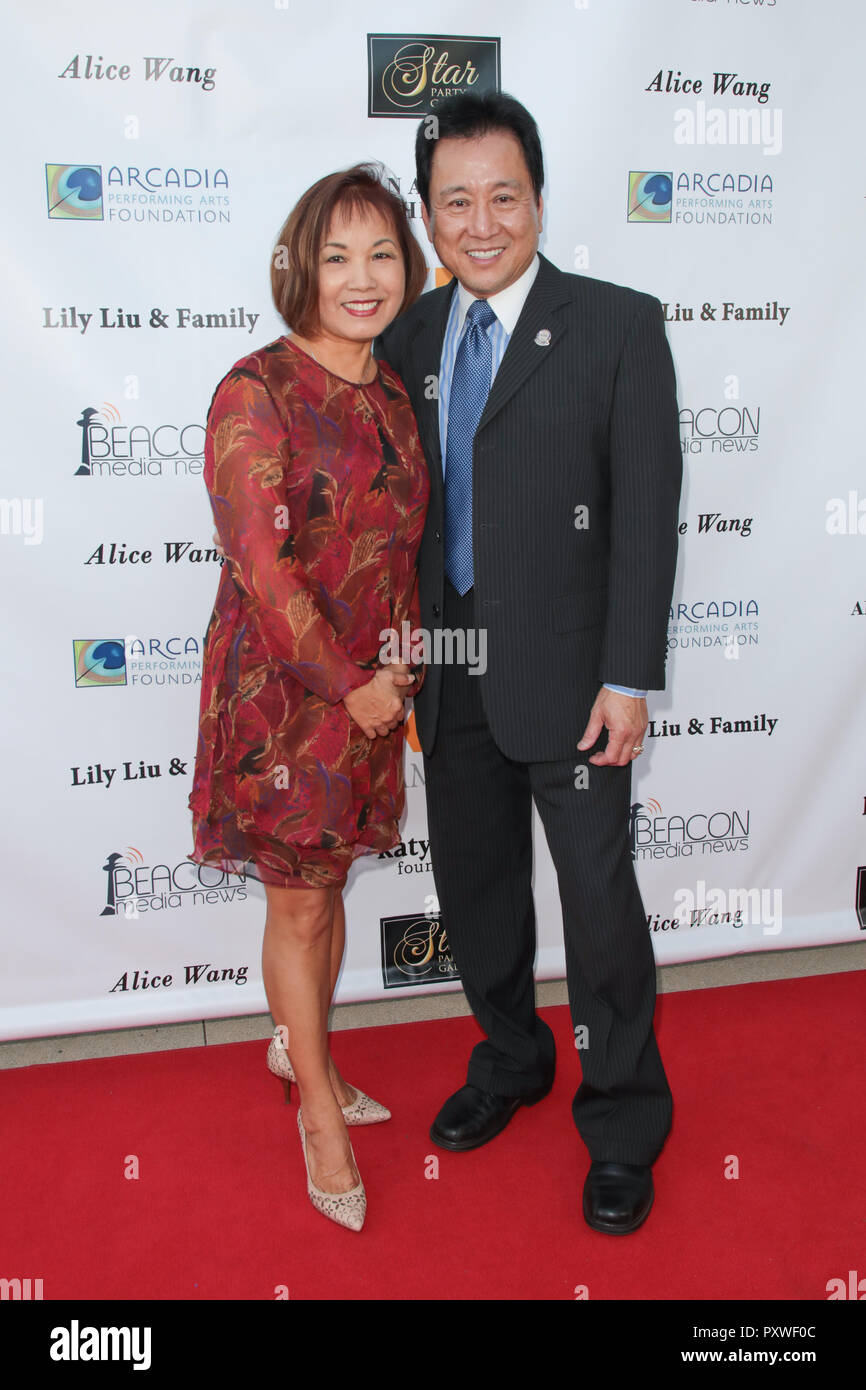 Celebrities attend the Steve Tyrell concert at the Arcadia Performing ...