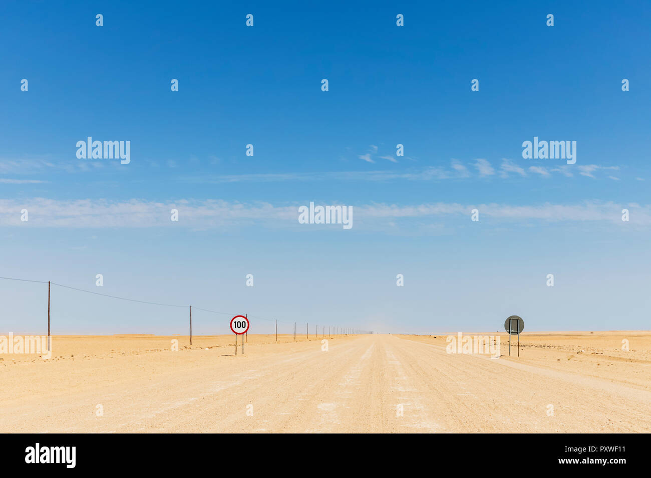 Sand warning sign in desert hi-res stock photography and images - Alamy