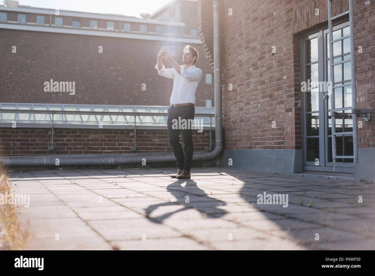 Selfie shadow man standing hi-res stock photography and images - Alamy
