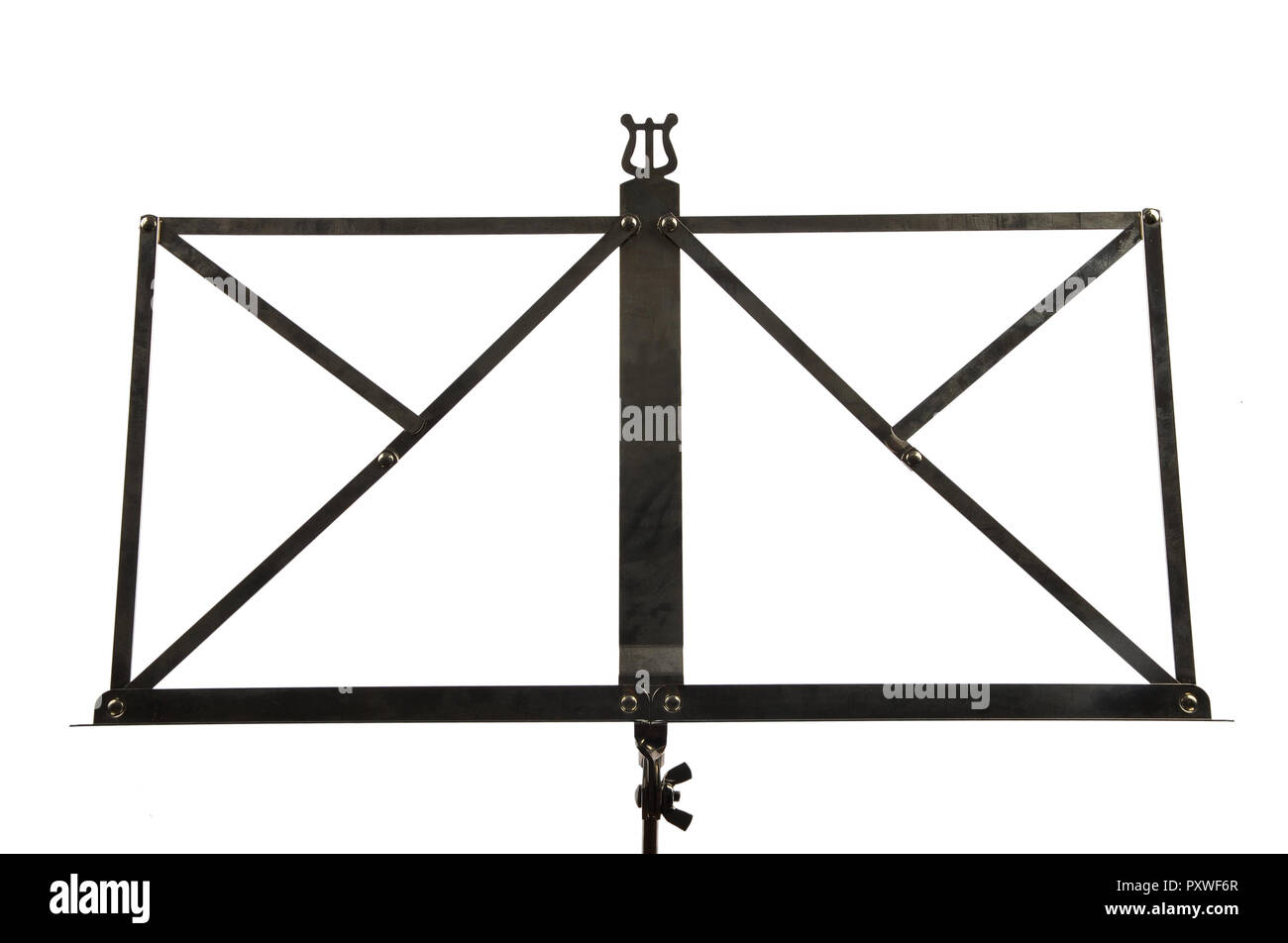 Detail picture of music stand Stock Photo - Alamy