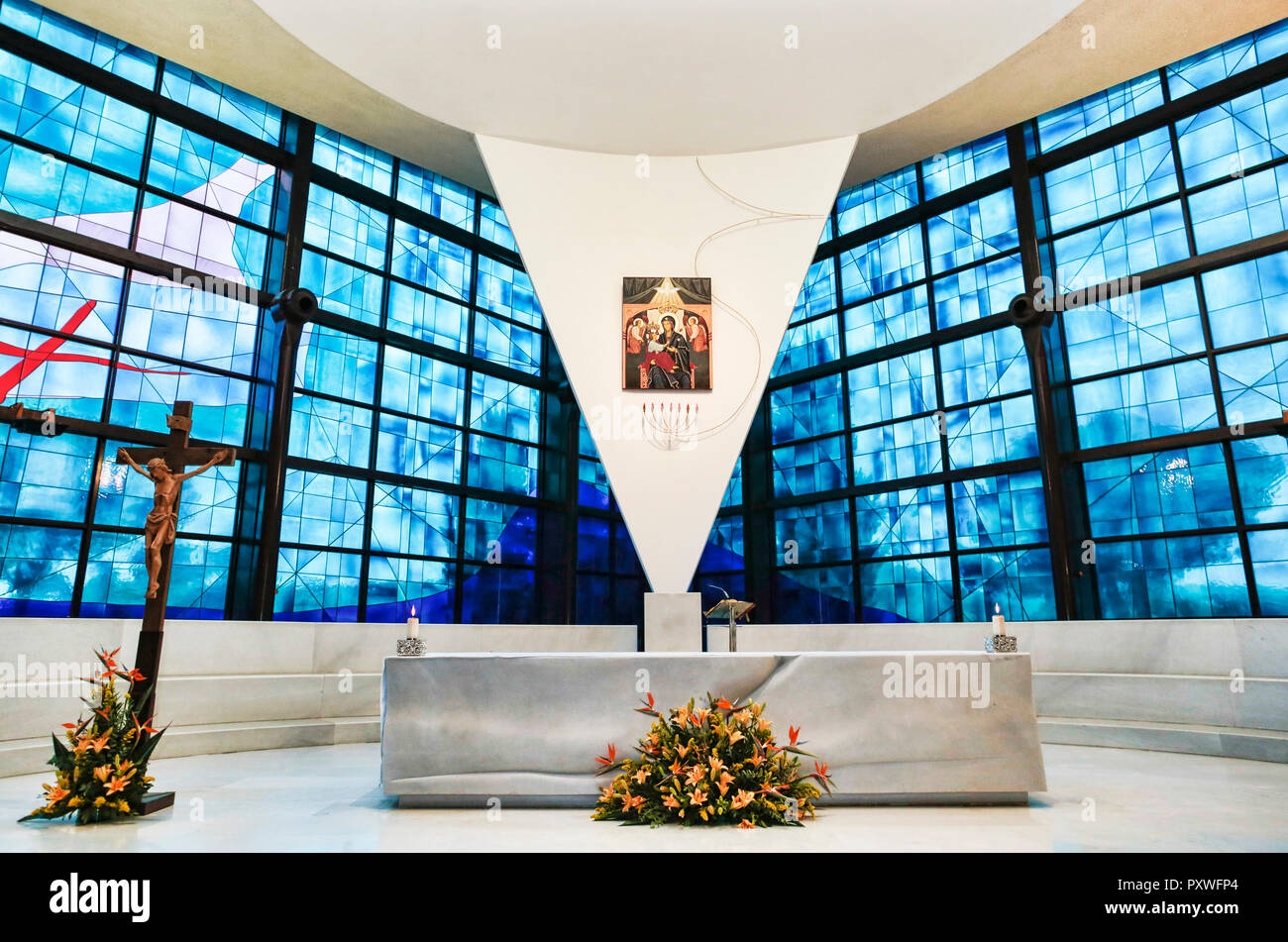Castel di Leva Rome, Italy - October 6, 2018 :Interior of the new ...