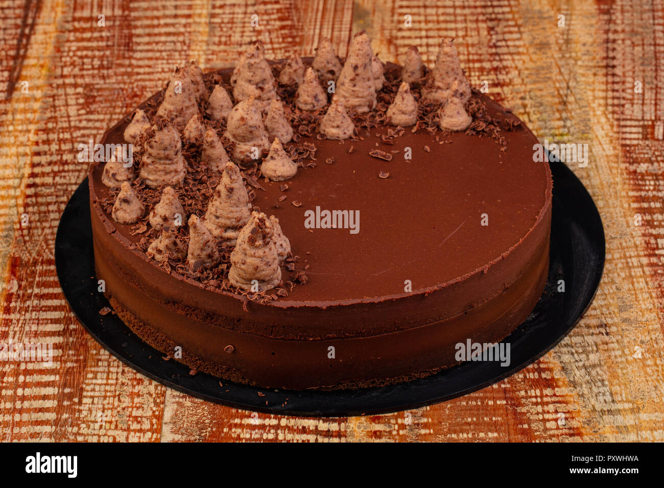 Sweet delicous tasty round cake Stock Photo - Alamy