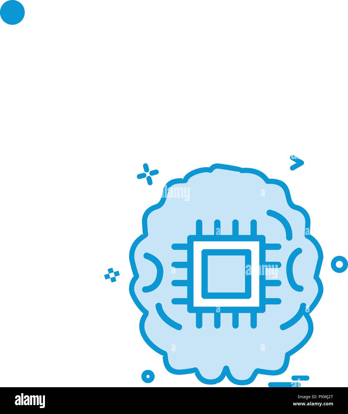 Artificial intelligence robot icon vector design Stock Vector Image ...